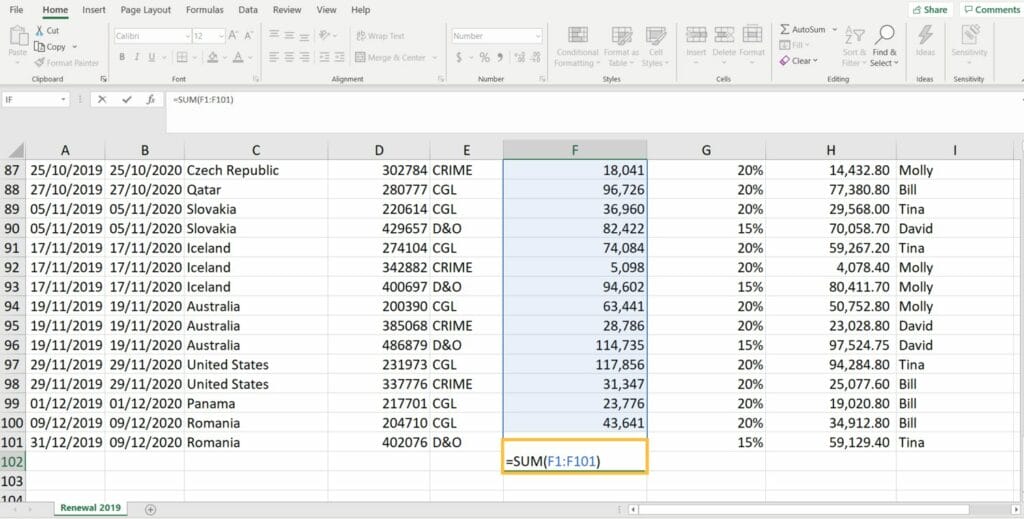 Think twice before using =Sum(...) - 5 Fast ways to Sum in Excel ...
